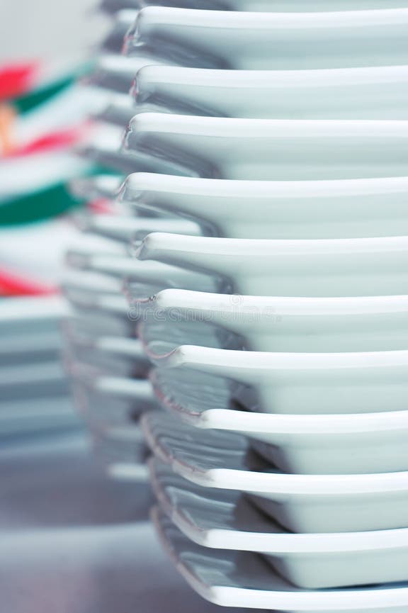 Stack of plates stock photo. Image of stack, cleanliness - 15393336