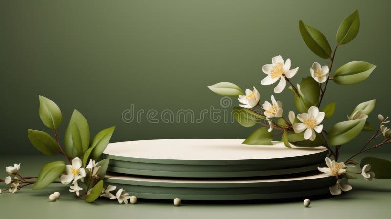 Stack of Plates with Flowers on Top Stock Image - Image of ornamental ...