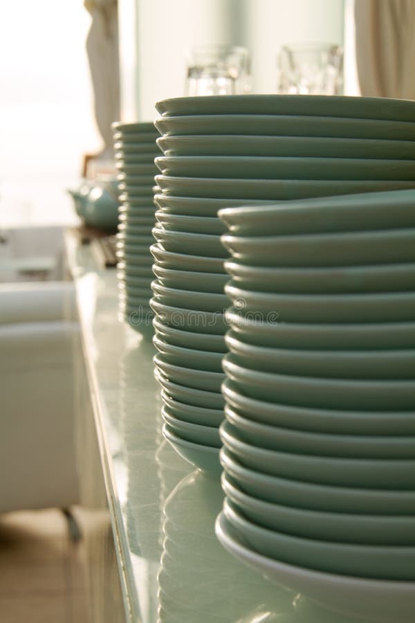 A stack of plates stock image. Image of plates, stack - 66356345