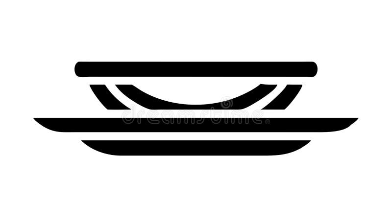 Stack of Plates Icon, Kitchenware and Dining Symbol, Vector Design ...