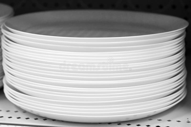 Stack of Plates stock photo. Image of stoneware, platter - 162239872