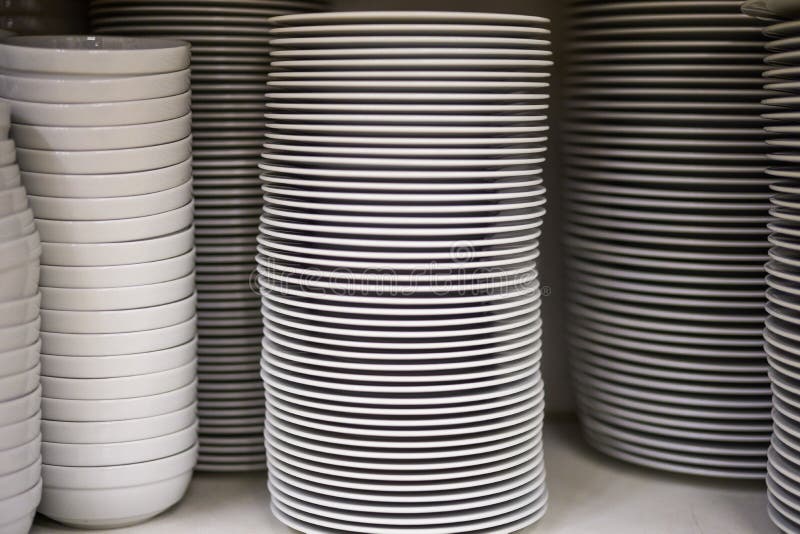 A stack of plates stock image. Image of porcelain, grid - 239174839
