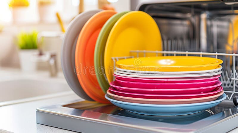 A stack of plates stock illustration. Illustration of flatware - 316143514