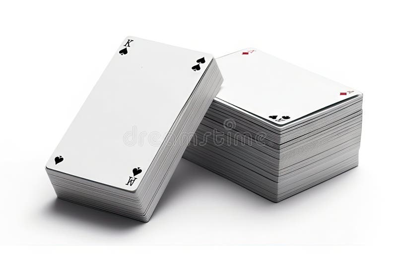 A Stack of Playing Cards with a Jack Showing Stock Image - Image of ...