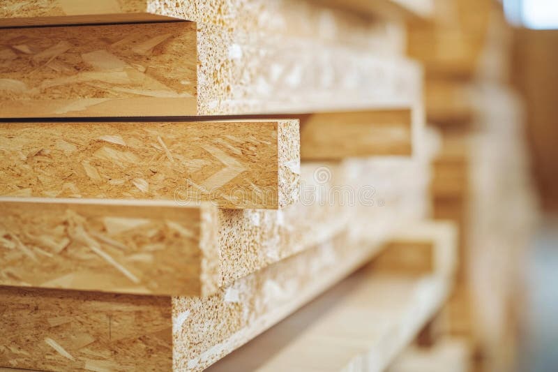 Stack of Plywood Boards, Various Sizes and Textures Stock Image - Image ...