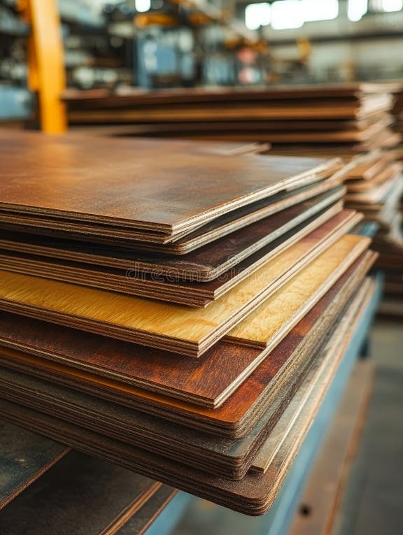 Stack of Plywood Sheets in a Warehouse. Stock Image - Image of plywood ...