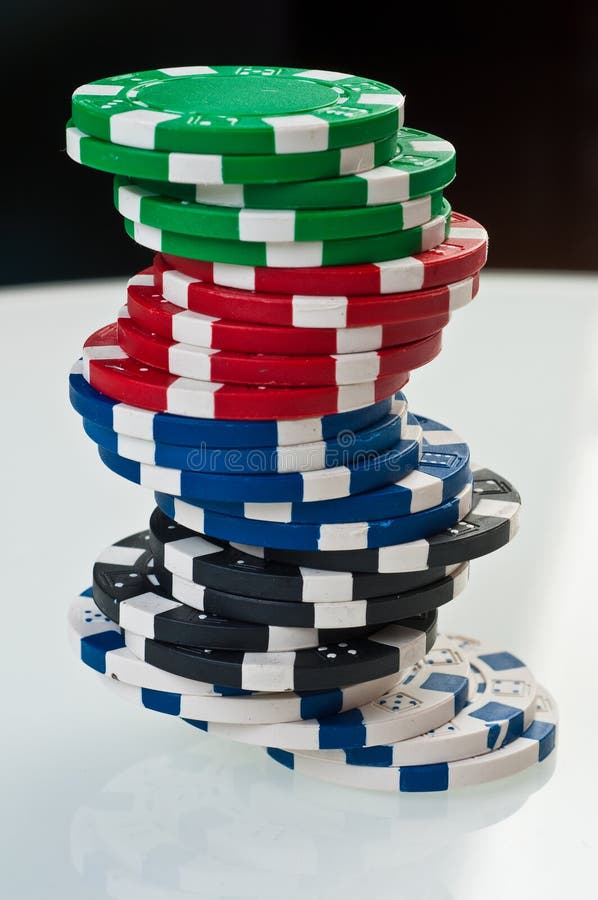 Stack of poker chips stock image. Image of color, play - 19273827
