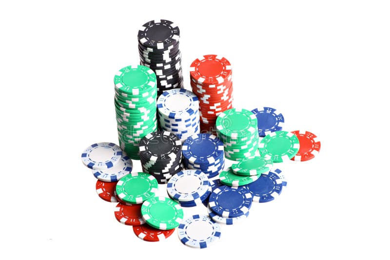 Stack of poker chips stock photo. Image of gambler, competition - 27852212