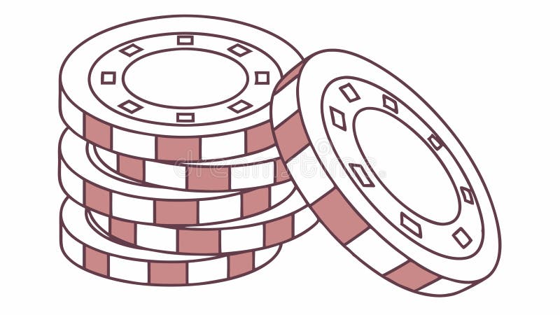 Stack of Poker Chips Illustration, Vector Design Generative AI Stock ...