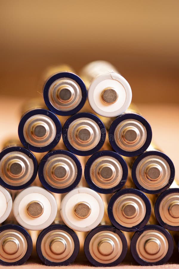Stack of Portable Batteries Stock Image - Image of stack, pile: 147823925