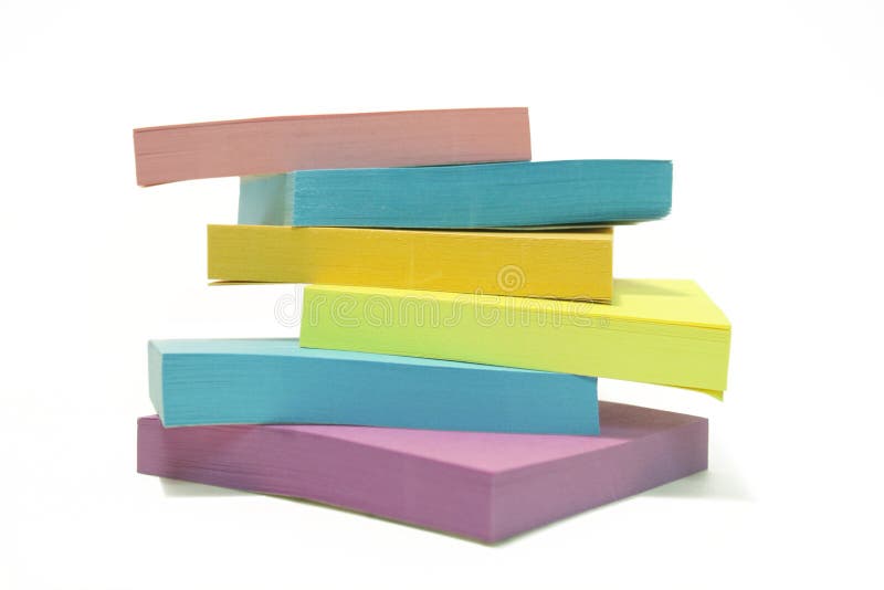 Stack of Post-it Notes stock image. Image of office, note - 29578361