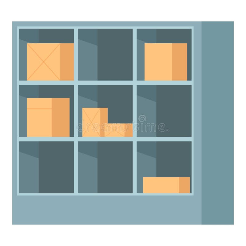 Stack Postal Parcel Icon Cartoon Vector. Shipment Box Stock Vector ...