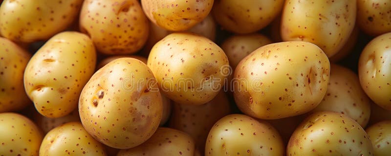 Stack of Potatoes, a Staple Ingredient in Many Cuisines Stock Photo ...