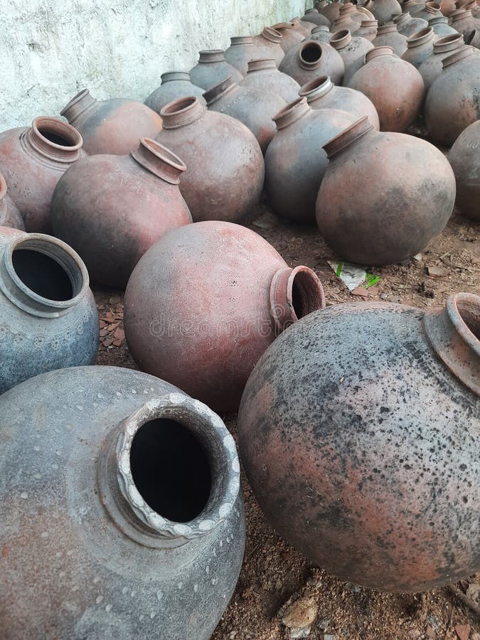 Stack of pots stock image. Image of iron, circle, wood - 231045157