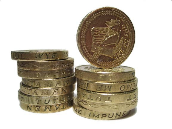 Stack of pounds stock image. Image of gold, values, finance - 502559