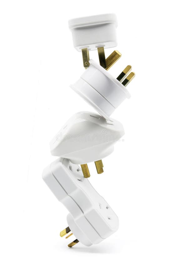Stack of Power Adaptors stock photo. Image of supply - 16075148
