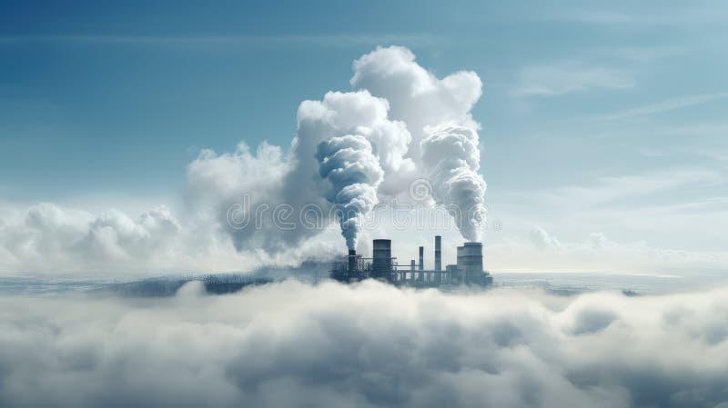 Stack power plant stacks stock illustration. Illustration of efficiency ...