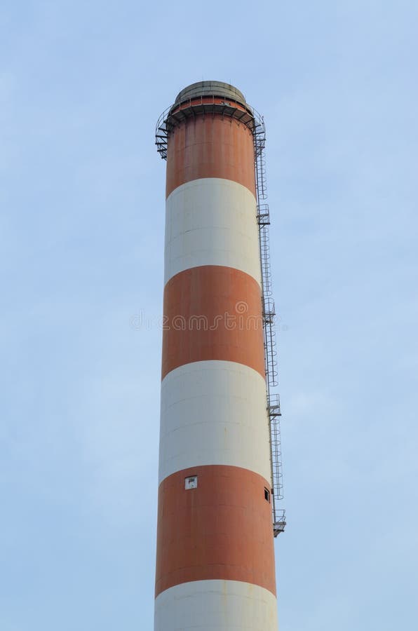 Stack of a power plant stock photo. Image of chimney - 41738696