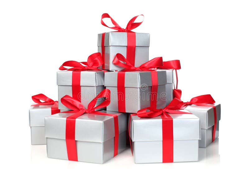 Stack of presents stock photo. Image of group, festive - 17272250