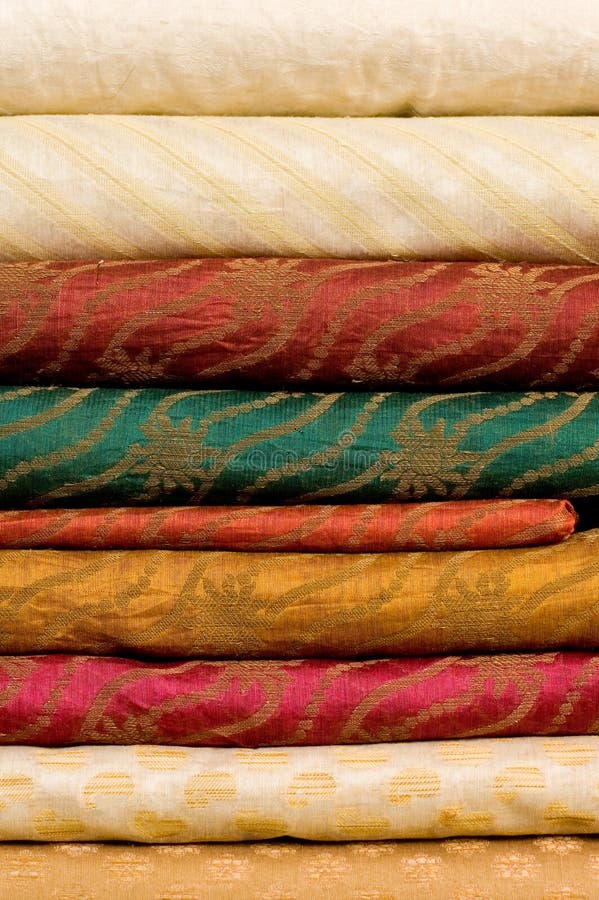 Raw silk fabric stock image. Image of ethnic, care, close - 7708451