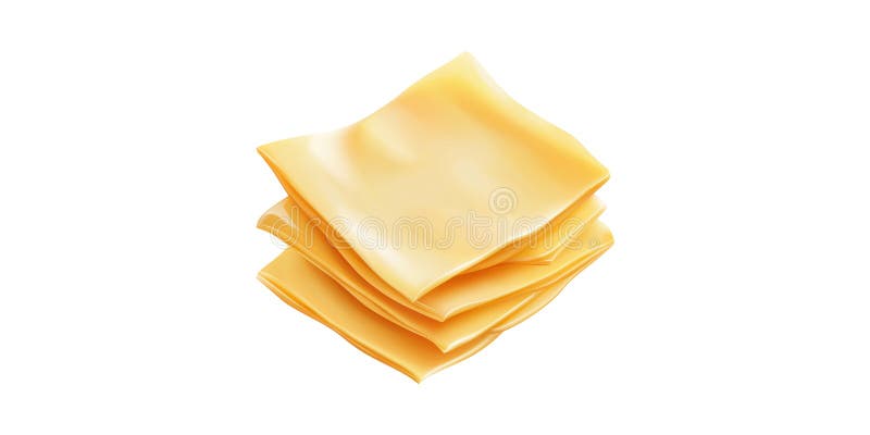Stack of Processed Cheese Slices. Dairy Product for Sandwiches and ...