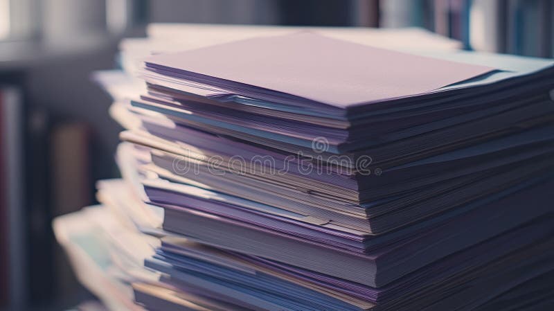 A Stack of Proposal Documents with Neatly Clipped Pages, Ready for a ...