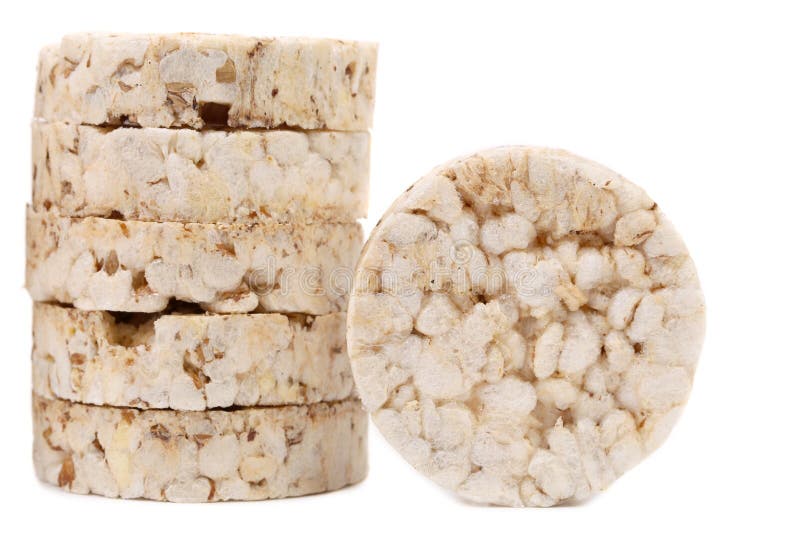 Stack of Puffed Rice Snack. Stock Image - Image of crunchy, flat: 35720569