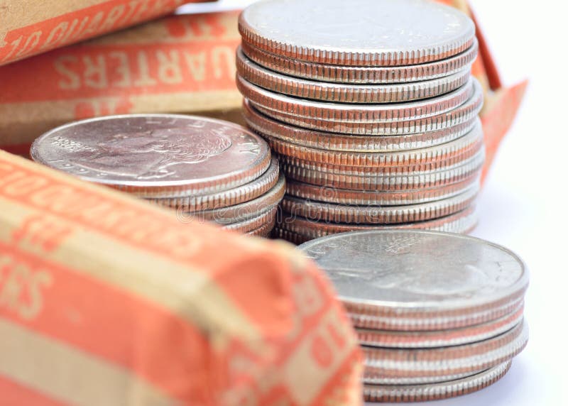 Stack of Quarters stock image. Image of business, finance - 18469339