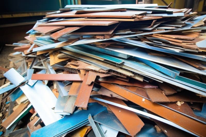Stack of Raw Materials Used in Stapler and Staple Production Stock ...