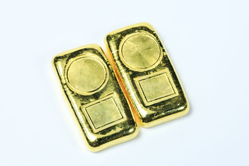 Stack of Shiny Gold Bars on Color Background Stock Image - Image of ...