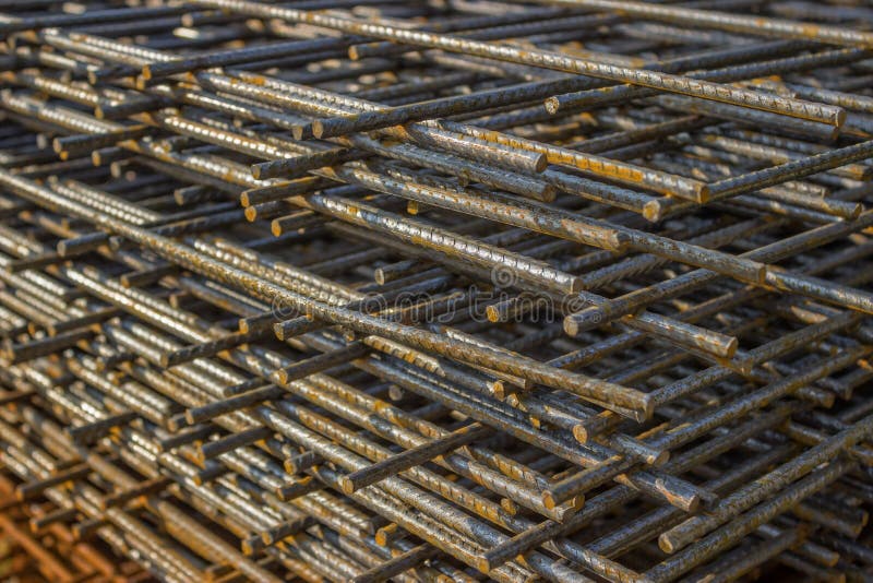 Stack of rebar grids 2 stock photo. Image of rectangle - 41260254