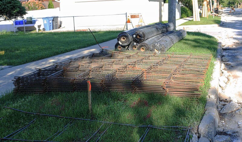 A stack of rebar stock image. Image of material, materials - 56507709