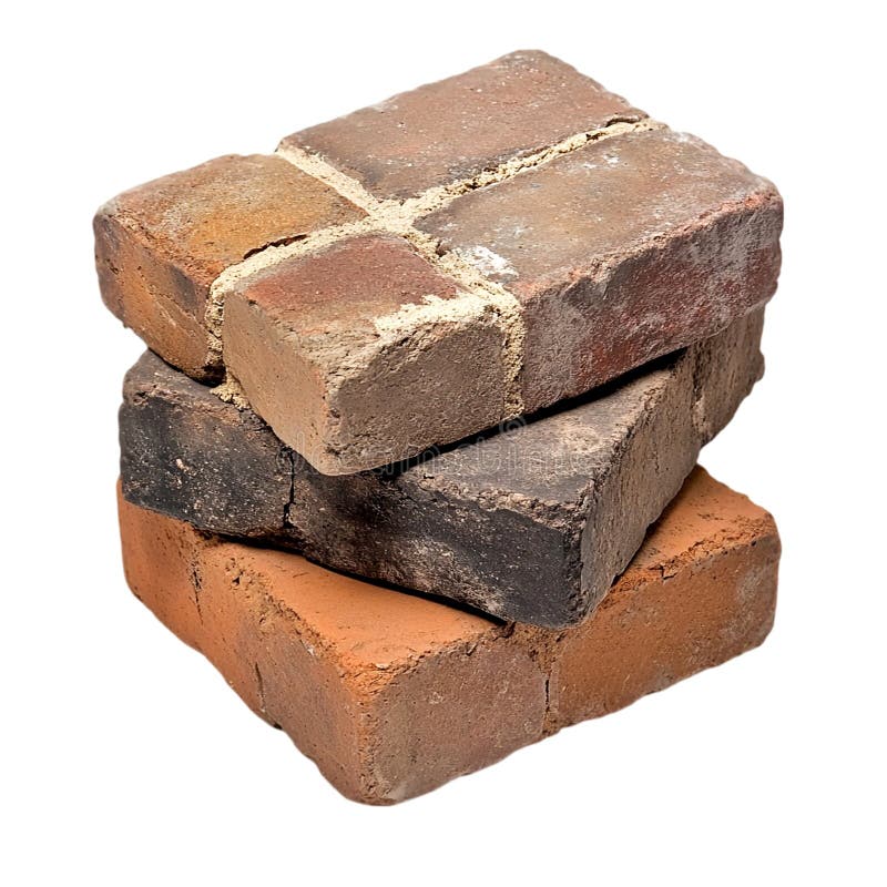Reclaimed Rustic Brown Red Bricks Stack Texture Old Aged Pile Wall Clay ...