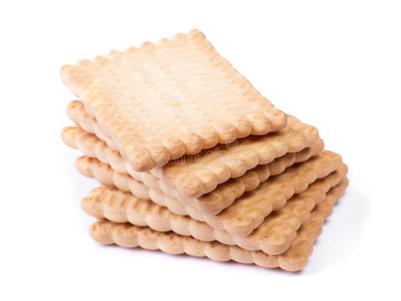 Stack of Rectangular Cookies Stock Image - Image of crisp, simple ...