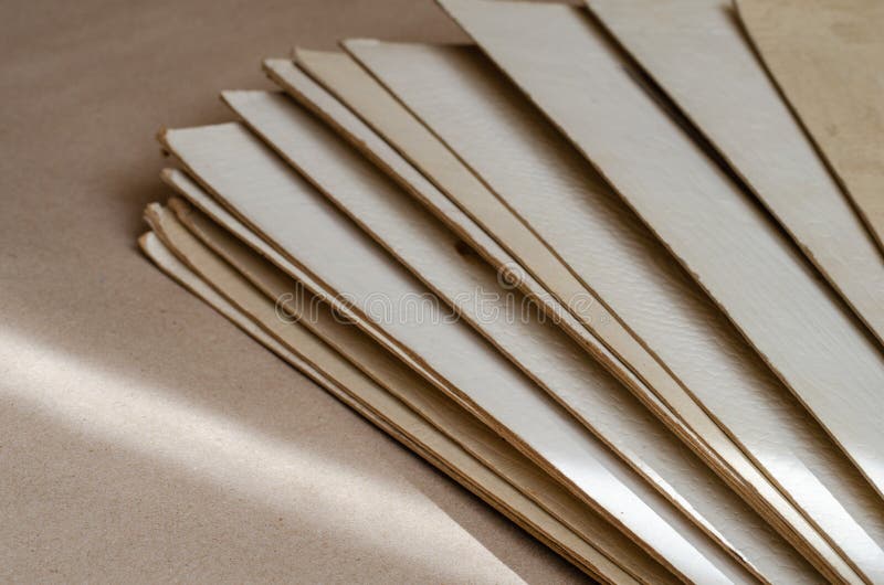 Stack of Rectangular Sheets of Recycled Paper Stock Image - Image of ...