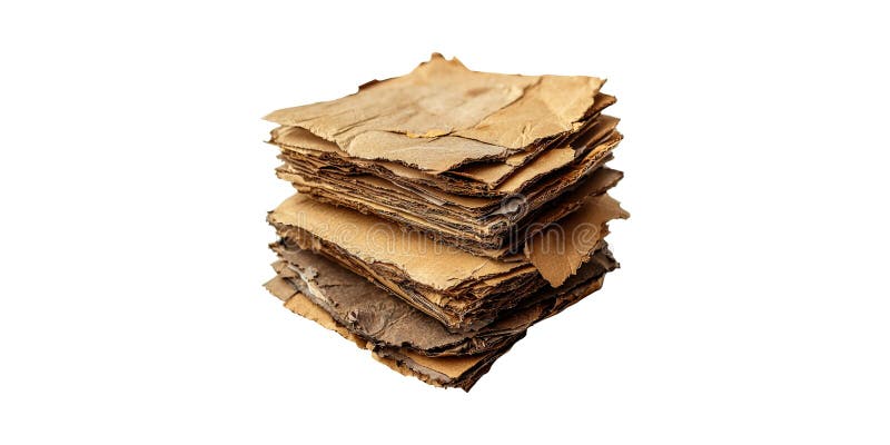 Stack of Recycled Cardboard Sheets. Sustainable Packaging and Eco ...