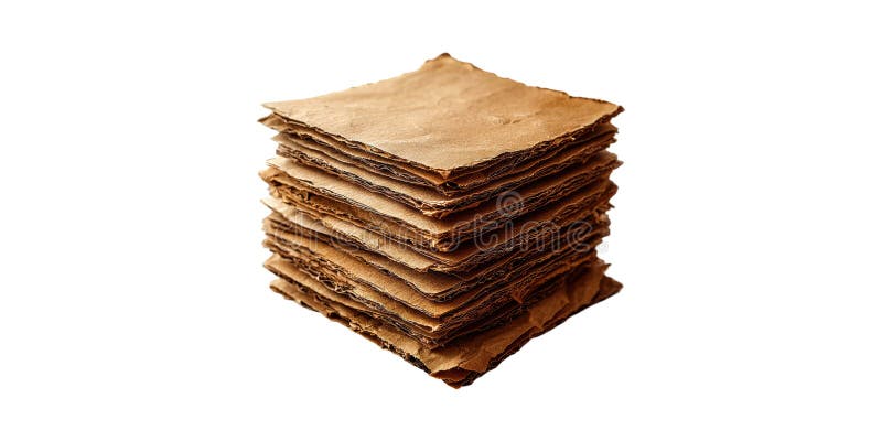 Stack of Recycled Cardboard Sheets. Sustainable Packaging Material ...