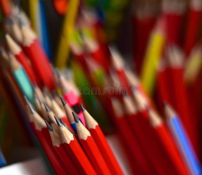 Stack of Red 2B Pencils Isolated Object Photograph Stock Image - Image ...