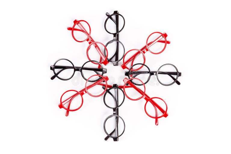 Stack of Red and Black Glasses Stock Image - Image of natural ...