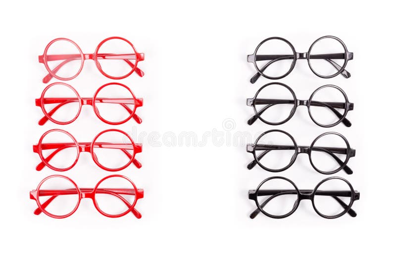 Stack of Red and Black Glasses Stock Image - Image of home, house: 40921105