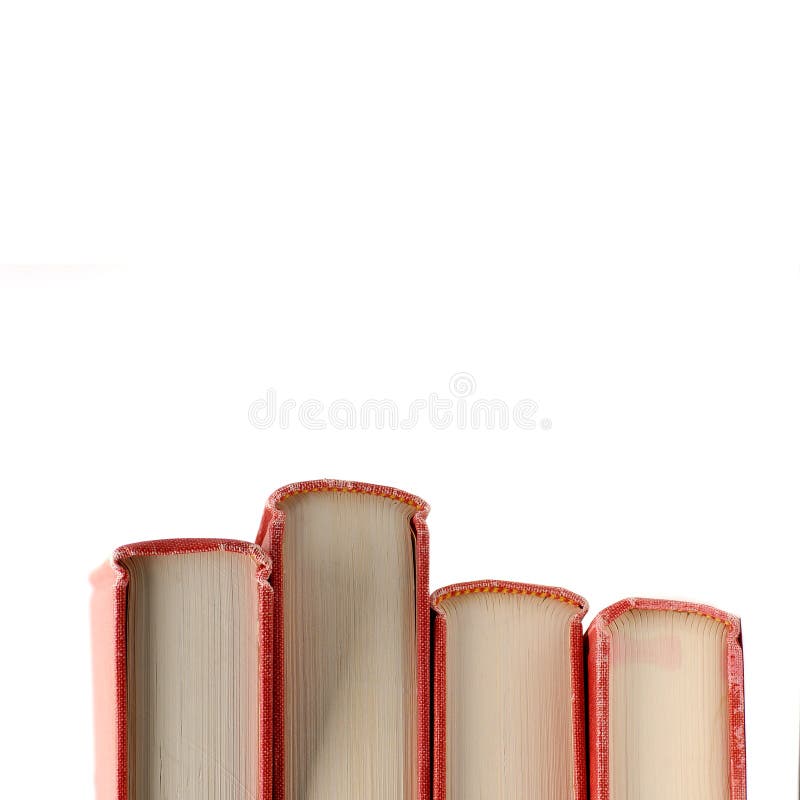 Stack of Red Books stock image. Image of copy, collection - 10858513