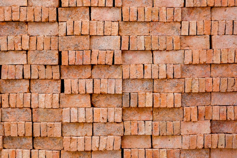 Stack of Red Brick Pattern Texture, Background of Red Brick Wall Stock ...