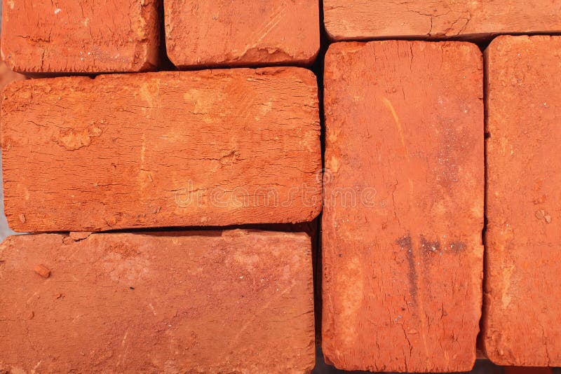 Stack of red bricks stock photo. Image of copy, clay - 50243062