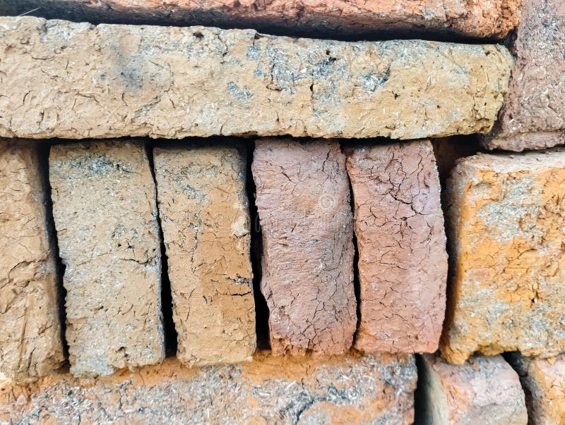 Stack of Red Bricks for Construction. Stock Photo - Image of stack ...