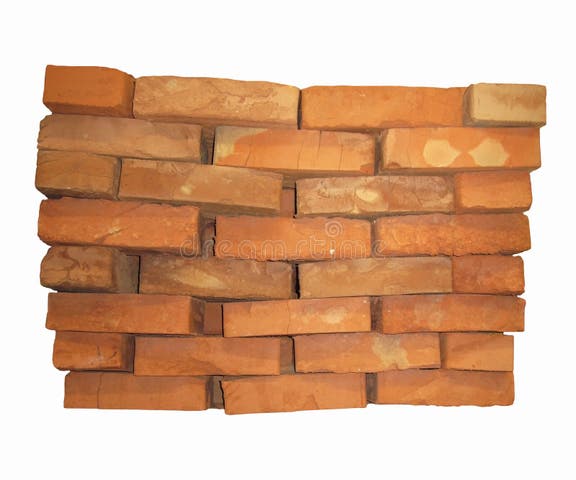 Stack of red bricks stock photo. Image of white, stone - 146016350