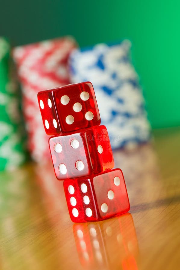 Rolling Red Dice on a Casino Table Stock Photo - Image of gambling ... Rolling Red Dice on a Casino Table Stock Photo - Image of gambling ...