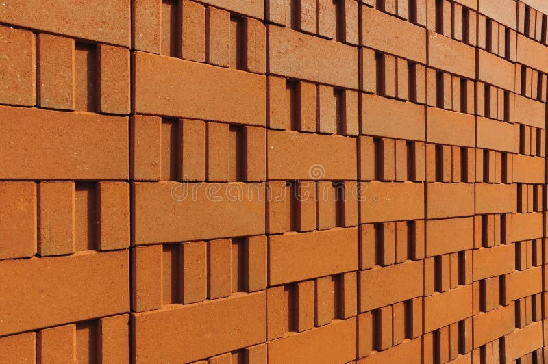Stack of red clay bricks stock image. Image of brown - 100655081