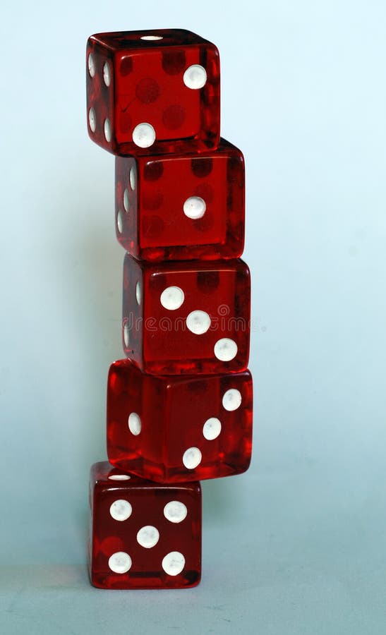 Stack of red dice stock photo. Image of play, blueish - 6200368