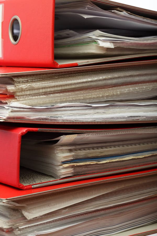 Stack of file folders stock photo. Image of isolated - 10953830