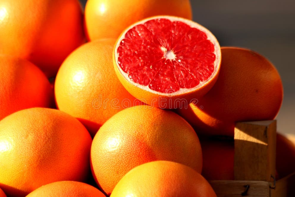 Stack of Red Freshness Grapefruits Stock Image - Image of organic, food ...